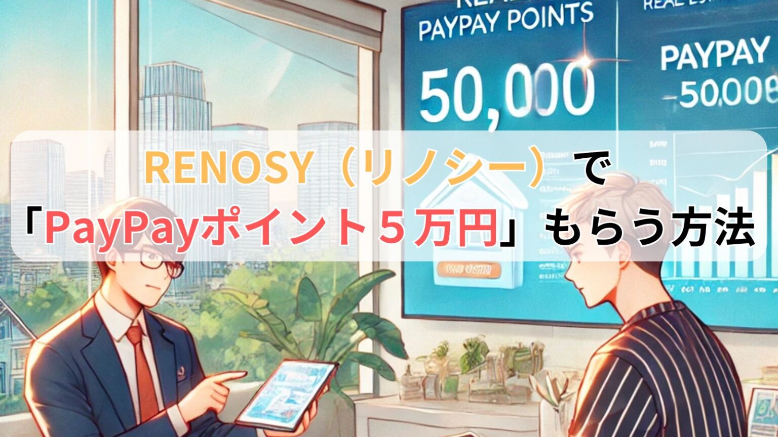 RENOSY（リノシー）で「PayPayポイント5万円」もらう条件と注意点 - マネー猫の｢お金の教室｣